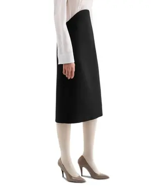 JIL SANDER Wool Sable Skirt