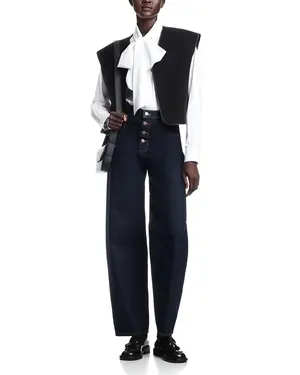 Emporio Armani Wool Blend Kiss Front Vest