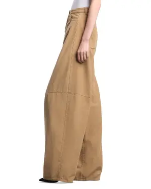 Emporio Armani Cotton Corduroy Wide Leg Pants