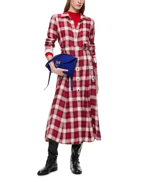 Pinko Atropa Belted Midi Shirtdress