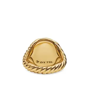David Yurman Sculpted Cable Pinky Ring In 18k Yellow 13mm
