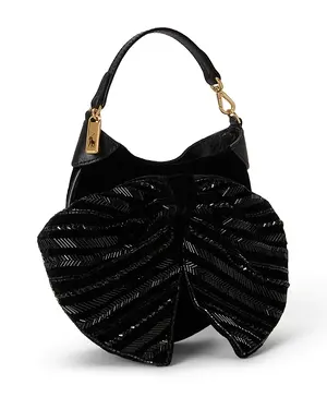 Polo Ralph Lauren Polo Id Velvet Beaded Bow Pouch