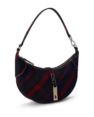 Polo Ralph Lauren Polo Id Plaid Twill Mini Shoulder Bag