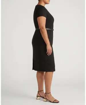Universal Standard Plus Executive Ponte Dress - Black