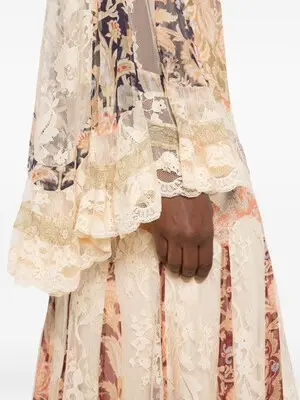 Zimmermann Valiant Printed Silk Long Dress