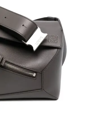 Loewe Puzzle Edge Small Leather Bumbag - Grey