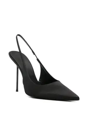 Paris Texas Lidia Leather Slingback Pumps