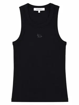 Maison Kitsuné Tank Top "baby Fox - Black