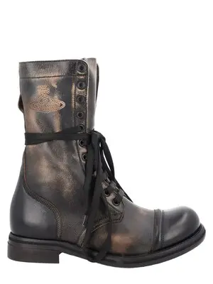 VIVIENNE WESTWOOD Stivale "parachute" Con Dettaglio Orb - Black