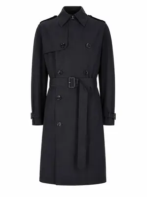 BOSS Trench Idrorepellente In Twill Di Cotone
