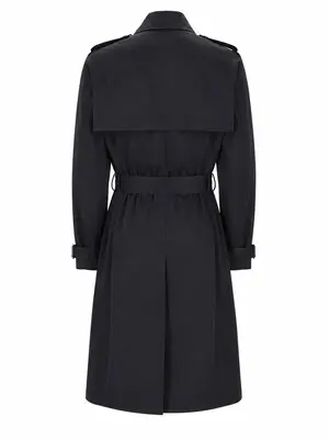 BOSS Trench Idrorepellente In Twill Di Cotone