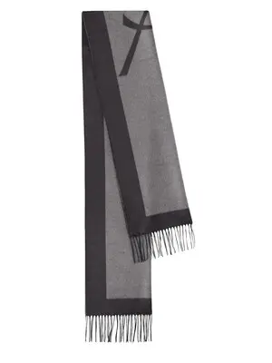 Saint Laurent Sciarpa Cassandre In Jacquard Di Seta