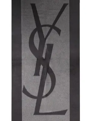 Saint Laurent Sciarpa Cassandre In Jacquard Di Seta