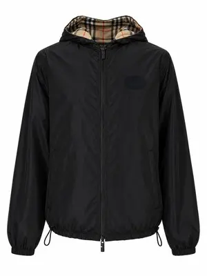 Burberry Giacca "newport" Reversibile Con Motivo Check