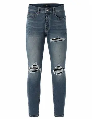 Amiri Jeans In Denim Di Cotone - Blue