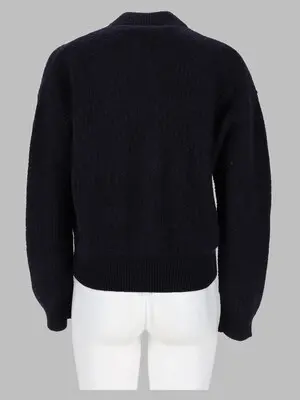 Fabiana Filippi Maglia In Misto Lana E Cotone Con Zip