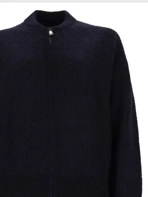 Fabiana Filippi Maglia In Misto Lana E Cotone Con Zip