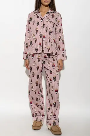 Polo Ralph Lauren Cotton Printed Pajama Set - Red