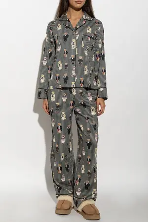 Polo Ralph Lauren Cotton Printed Pajama Set - Grey