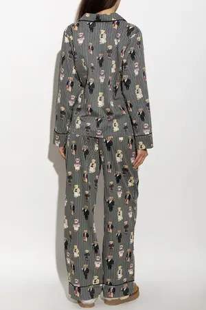 Polo Ralph Lauren Cotton Printed Pajama Set - Grey