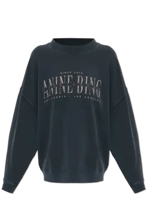 ANINE BING Miles Crewneck Sweatshirt By - Black