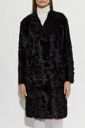 JIL SANDER Calfskin Fur Coat By