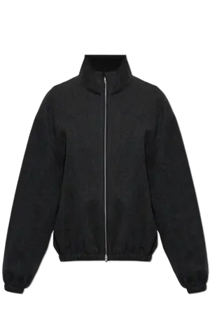 JIL SANDER Wool Jacket With Stand Collar - Grey
