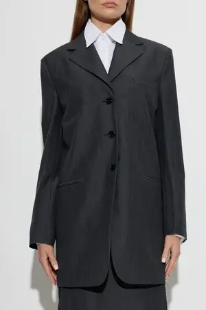 JIL SANDER Gray Wool Blazer