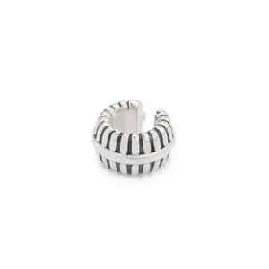 STONE FRUIT Barrel Ear Cuff - Silver