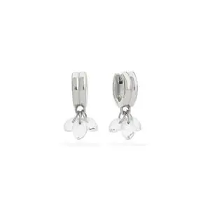 STONE FRUIT Pit Earrings - Silver