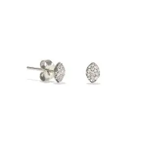 STONE FRUIT Pit Studs - Silver