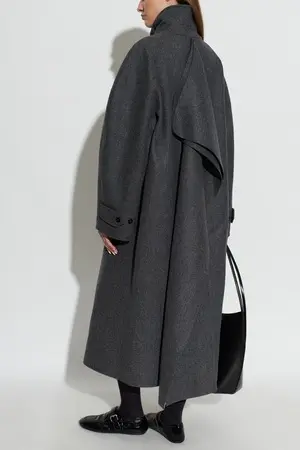 JIL SANDER Wool Coat With Stand-up Collar