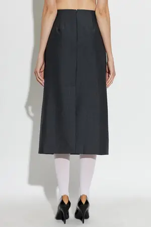 JIL SANDER Wool Skirt With Slits