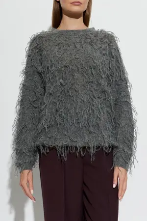Fabiana Filippi Ostrich Feather Sweater