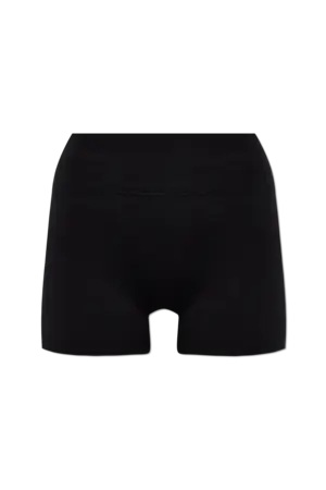 Sporty & Rich Short Leggings From ‘the Essentials’ Collection - Black