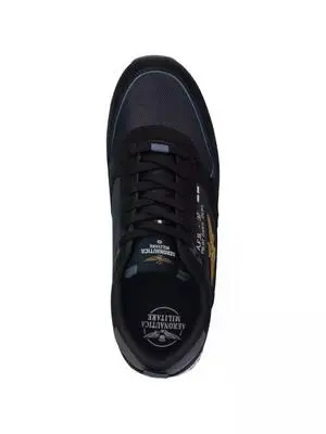 AERONAUTICA MILITARE Logo-embroidered Panelled Sneakers