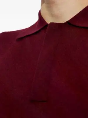 LISA YANG Carter Cashmere Polo Shirt - Red
