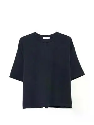 ELEH Pleat-detail T-shirt - Blue