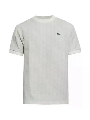 Lacoste Monogram-jacquard T-shirt - Grey