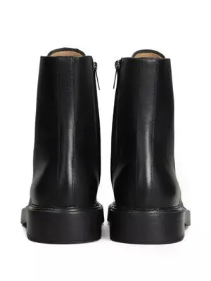 Emporio Armani Lace-up Leather Boots