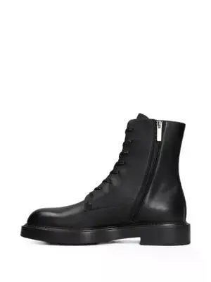 Emporio Armani Lace-up Leather Boots