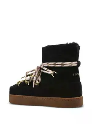 Inuikii Quilted Suede Snow Boots - Black