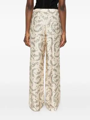 FORTE_FORTE Printed Drawstring Trousers