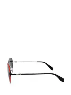 Adidas Logo-print Pilot-frame Sunglasses