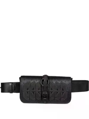 Junya Watanabe X Innerraum Ostrich-effect Belt Bag - Black