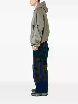 YOSHIOKUBO Sash Layered-design Hoodie