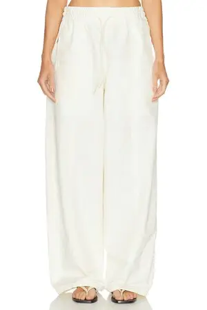 Bottega Veneta Toile Barrel Leg Trouser