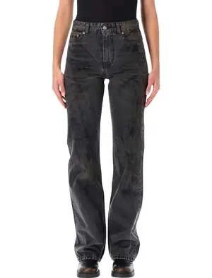 Our Legacy High-rise Straight-leg Jeans - Nero