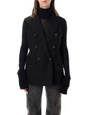 Our Legacy Double-breasted Wool Blazer Jacket - Nero