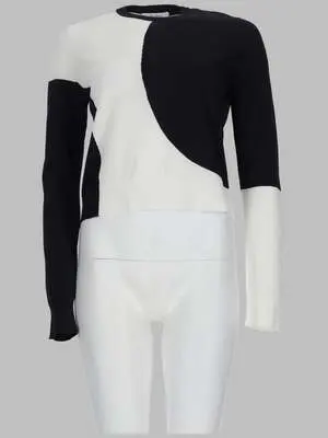 Max Mara Mini Fitted Sweater In Viscose Crepe